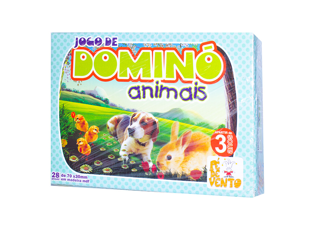 Jogo de Dominó Animais – Unijet